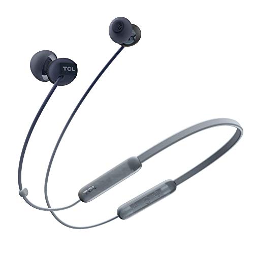 TCL SOCL300BT Wireless Bluetooth in-Ear Earbud Headphones with Noise Isolation and Extra-Long 17hr Playback Battery, Built-in Mic - Phantom Black
