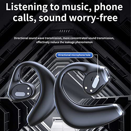 True Wireless Bone-Conduction Bluetooth Headset 5.3 No in Ear Ear HiFi Audio Quality Dual HD Call 480H Long Endurance Can Not Be Thrown Off The Sports Head