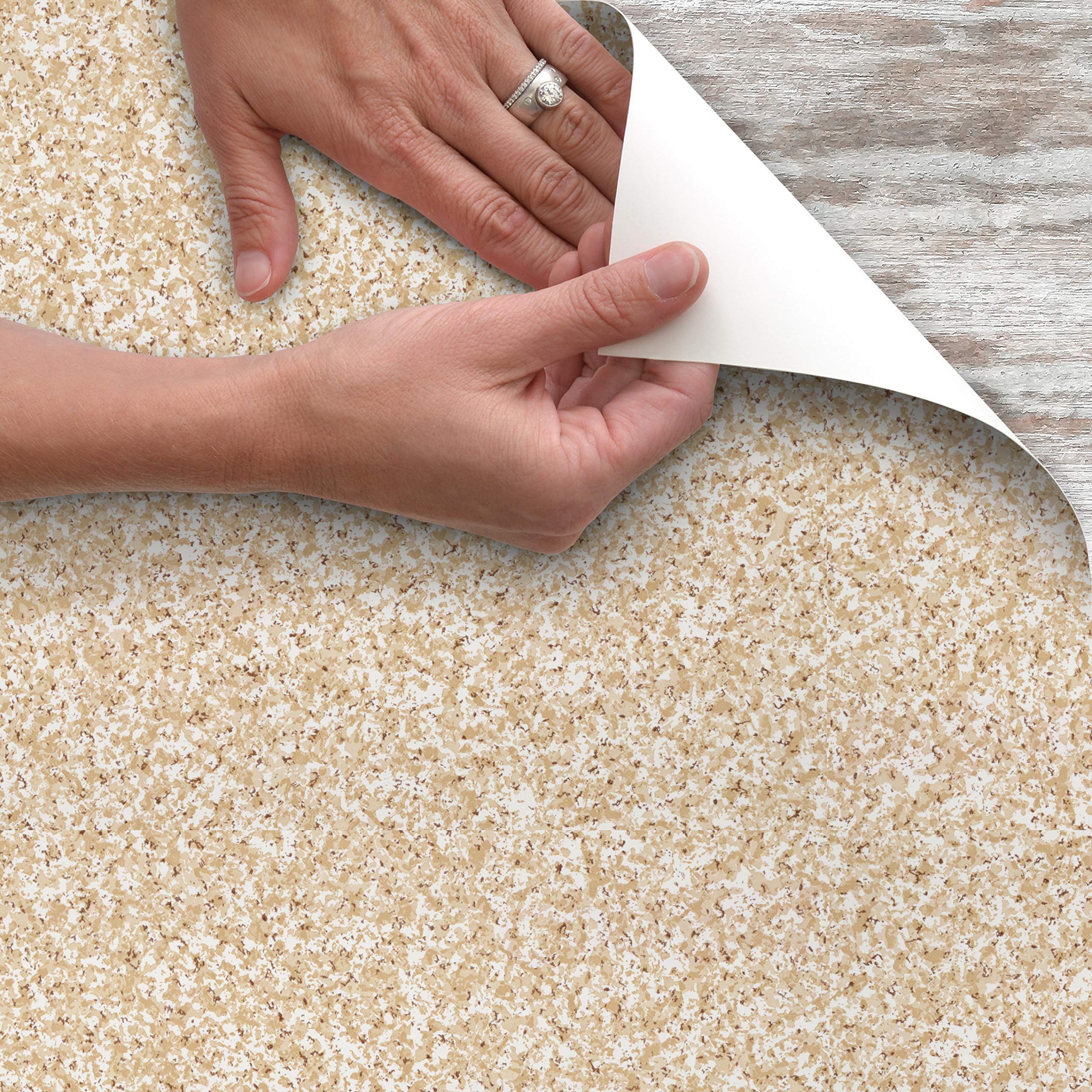 Con-Tact Brand, Beige Granite Creative Covering Self-Adhesive Shelf and Drawer Liner, 18-Inches by 9-Feet, 18x9