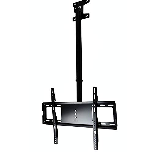 Henxlco Adjustable Ceiling TV Wall Mount Tilt Bracket Fits Most 26 28 32 40 42 47 50" LCD LED Plasma, Some up to 55" Flat Panel Screen Display with VESA 400x400 400x300 400x200 300x300 200X 200mm