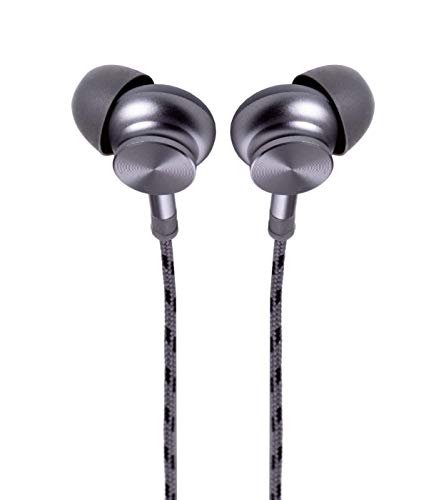 BoomPods Digibuds USB-C Headphones - Best in-Ear Digital Earbuds with USBC Type Connector, Fabric Braided Cable, Sweatproof, Wired Inline Controls for Seamless Entertainment (Graphite)
