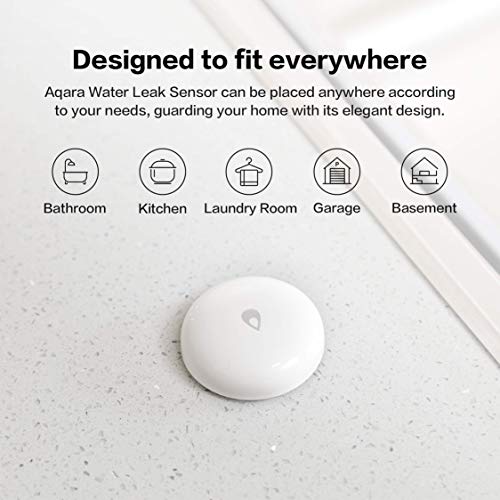 Aqara Smart Hub M2 Plus Aqara Temperature and Humidity Sensor, Door and Window Sensor and Water Leak Sensor, Zigbee Connection, For Remote Monitoring and Smart Home Automation