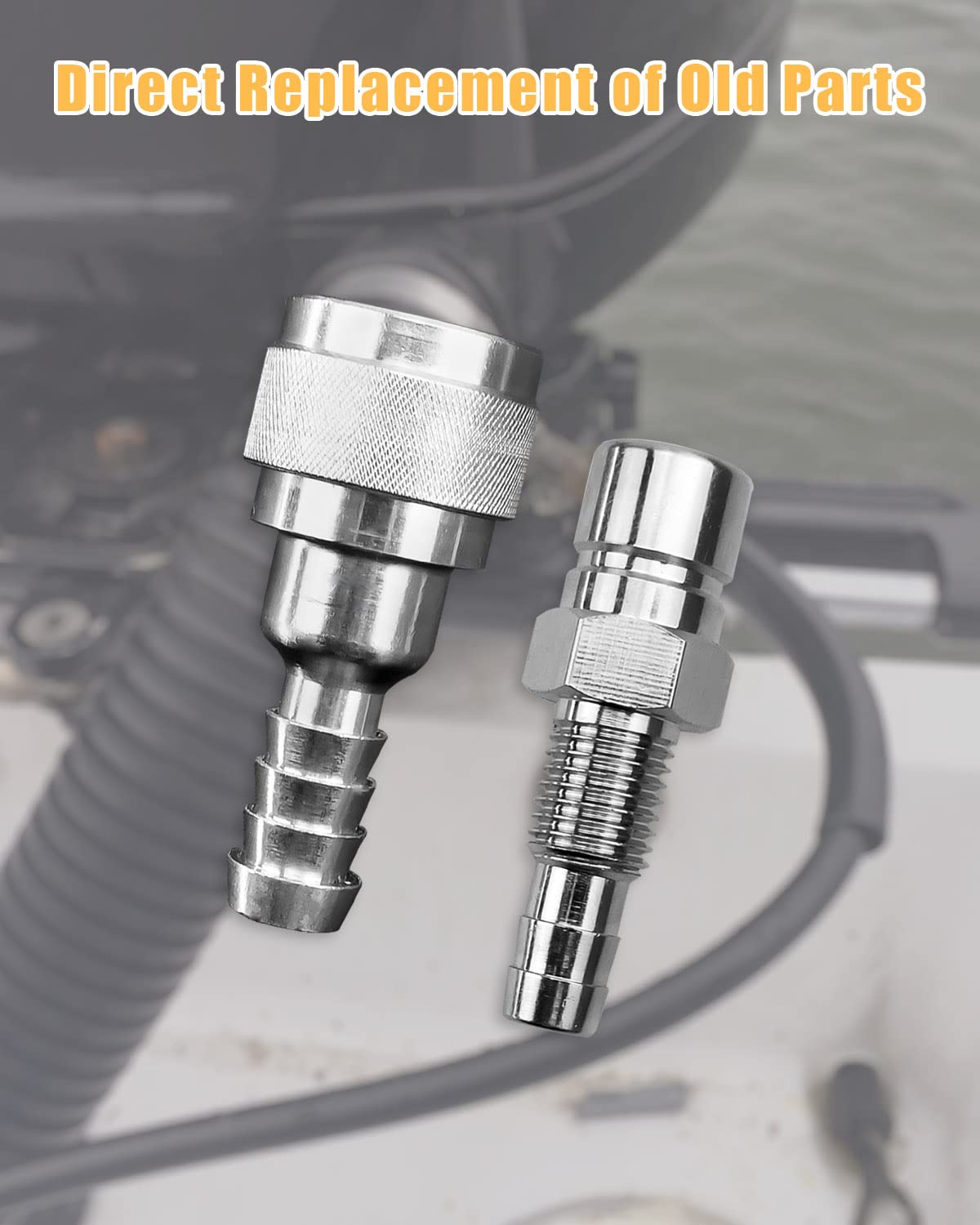 Tavaski 5/16" Fuel Connector Fit for Tohatsu Nissan Outboard 2/4-stroke Engine 5-90HP Replace 3B2-70260-1 3B2-70250-1