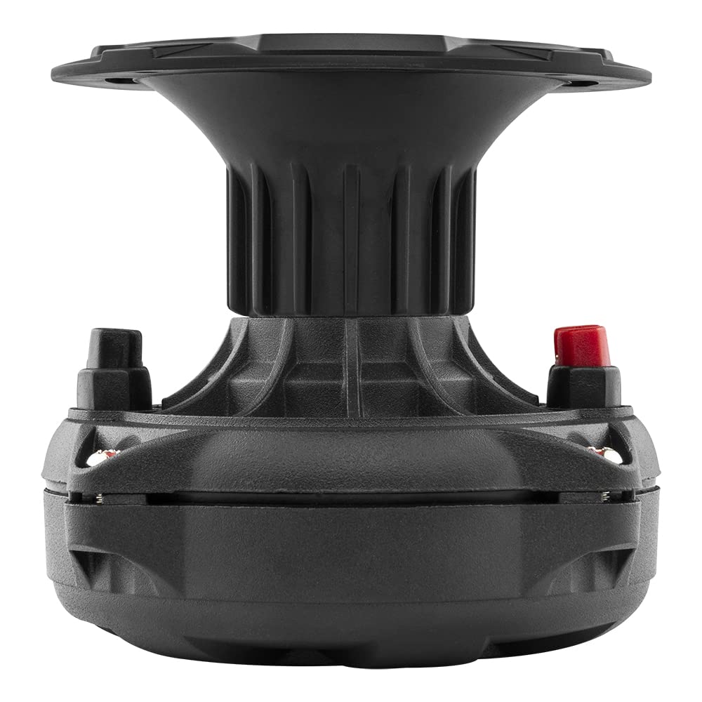 DS18 PRO-HT1 Twist on Slim Profile Exit Horn ABS/PC Plastic Waveguide for Drivers with 1" Throat, 1.77" Depth, 4.5" Diameter - Short Exit Horn Wave Guide for Compression Drivers
