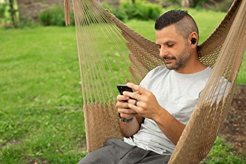 Altec Lansing MZX635 True Wireless Earbuds, True Connect Truly Wireless Headphones, Includes Portable Pocket-Sized Charging Case, IPX4 Waterproof Rating, Black