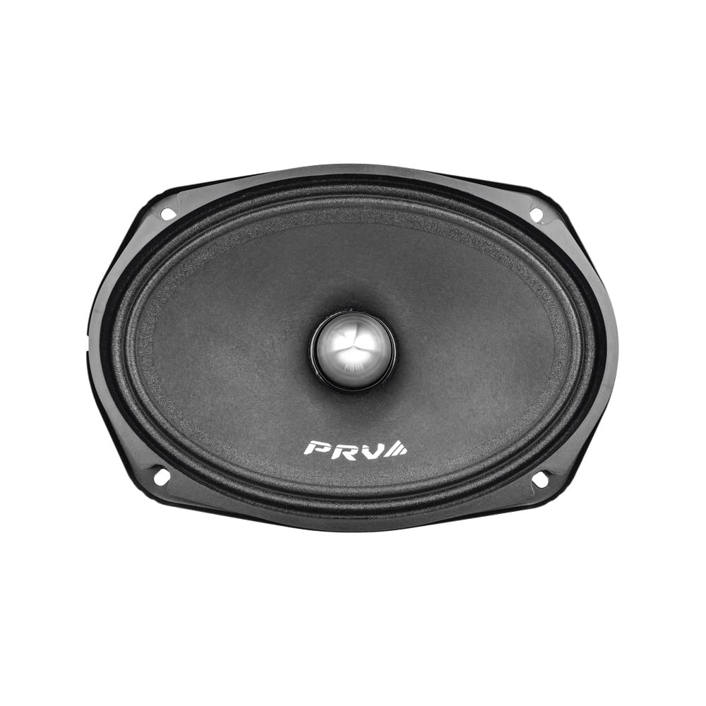 PRV AUDIO 2X 69MR500-4 Bullet Midrange 6x9 Speakers 500 Watts Program Power, 4 Ohm High Performance Pro Car Audio Loudspeaker with 1 Exclusive Lanyard (2 Speakers)