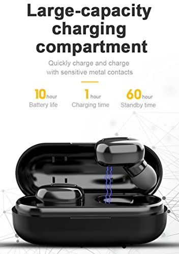Invisible Earbuds Wireless Bluetooth Mini Ear Buds Tiny Waterproof Discreet Earphones Sleep Earbuds in Ear Hidden Earpiece Long Battery Life Headphones Smallest for Android iOS Sports Running Workout