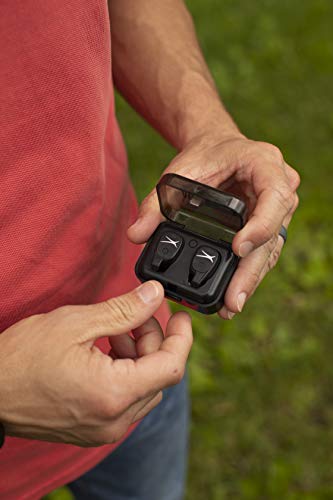 Altec Lansing MZX635 True Wireless Earbuds, True Connect Truly Wireless Headphones, Includes Portable Pocket-Sized Charging Case, IPX4 Waterproof Rating, Black