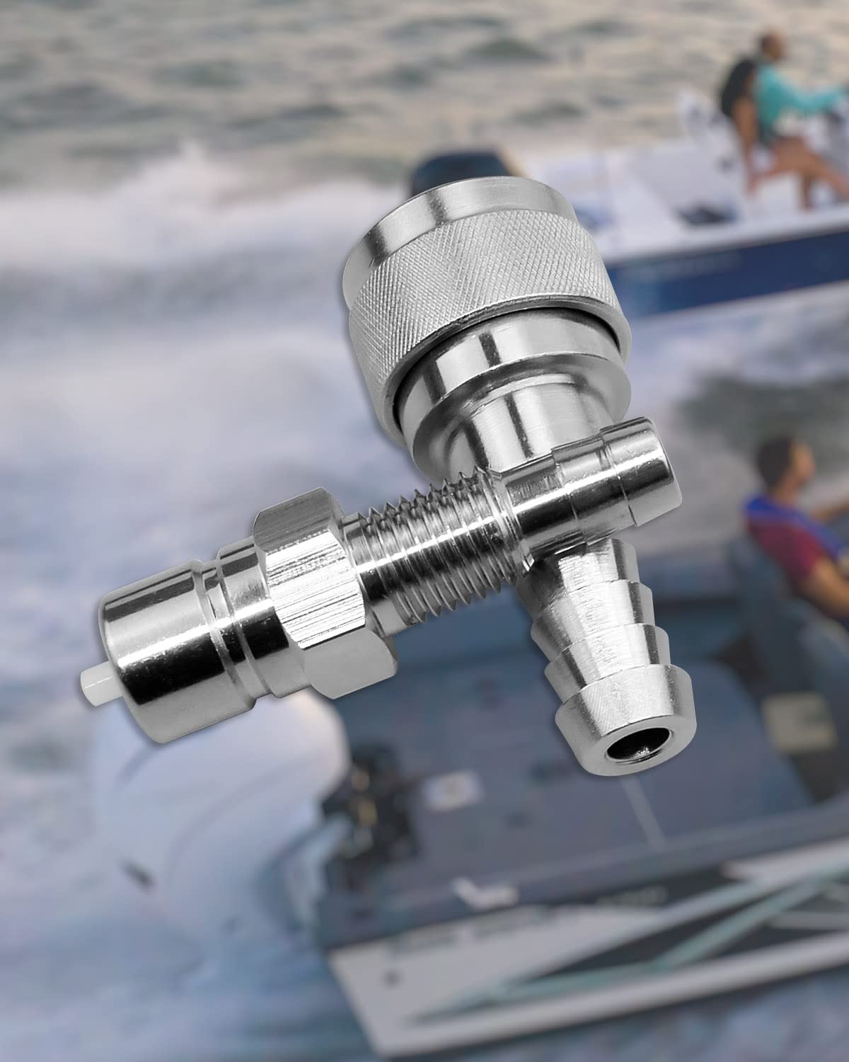 Tavaski 5/16" Fuel Connector Fit for Tohatsu Nissan Outboard 2/4-stroke Engine 5-90HP Replace 3B2-70260-1 3B2-70250-1