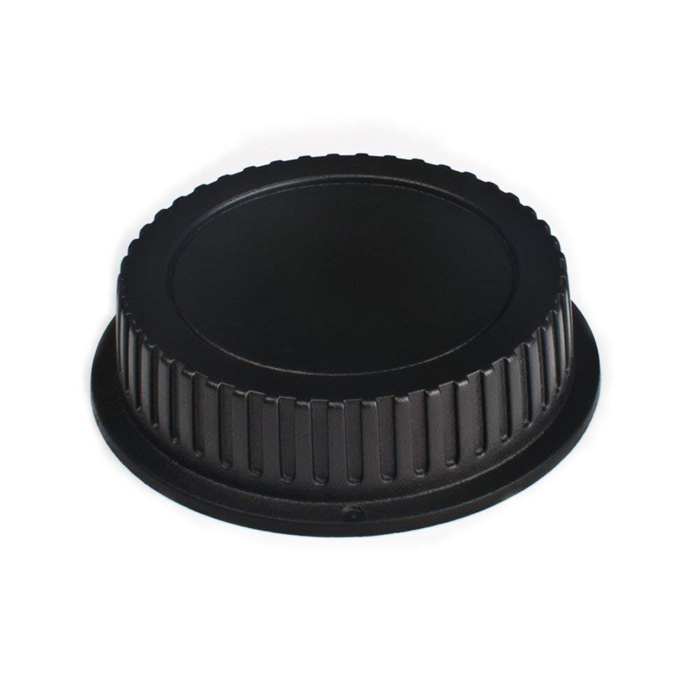 Camera Body Cover & Rear Lens Cap Compatible with Canon Rebel T8 T8i T7 SL3 SL2 SL1 90D 80D 7D 4000D 3000D 2000D w/EF EF-S Lens, 2 Packs