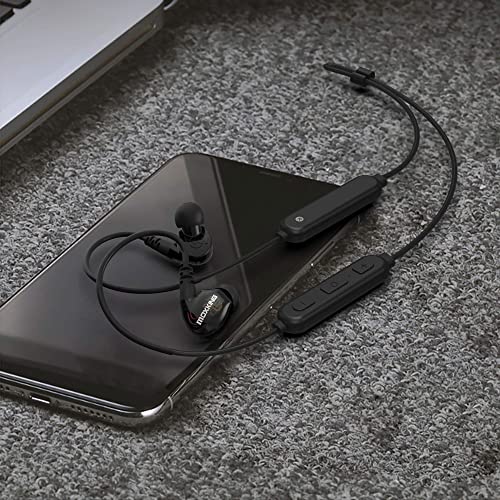 Wireless Sport Earphones IPX6 Waterproof,Noise Cancelling Bluetooth Headphones for Running and Workout, Wireless Earbuds for Small Ears Deep Bass and HD Stereo (Black)