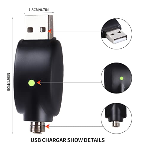 USB Thread Charger Cable | 3 PCS | Built - in LED Indicator | Compatible for Portable USB Charger Adapter | Intelligent Overcharge Protection |