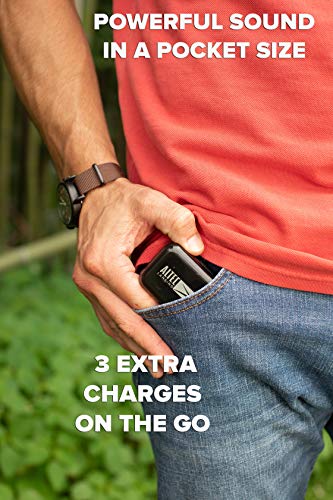 Altec Lansing MZX635 True Wireless Earbuds, True Connect Truly Wireless Headphones, Includes Portable Pocket-Sized Charging Case, IPX4 Waterproof Rating, Black