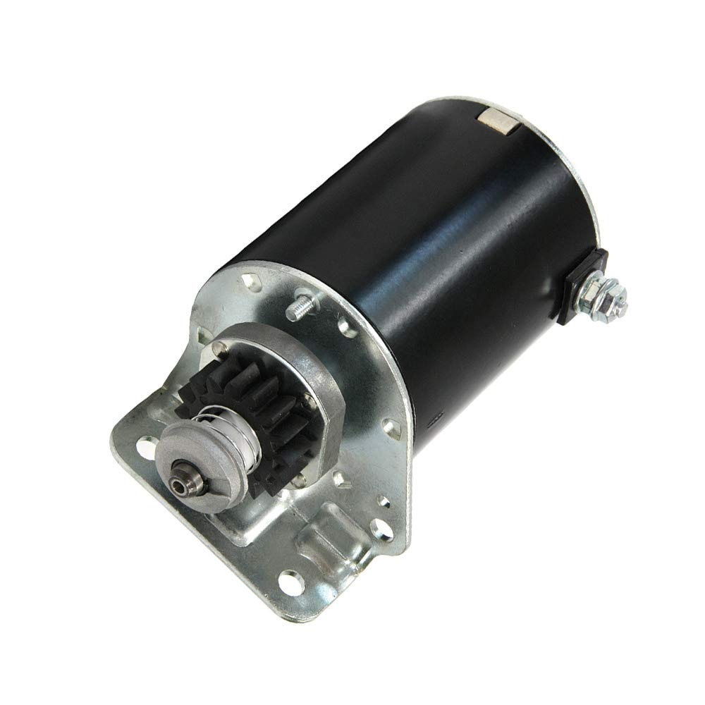 16 Teeth Briggs and Stratton Starter Motor Replacement for Briggs 390838 497594 497595 5-22 HP 5742 /John Deere AM122337, AM37352, AM39137, LG497595, MIU13772, SE501880 /Briggs 391423, 392749