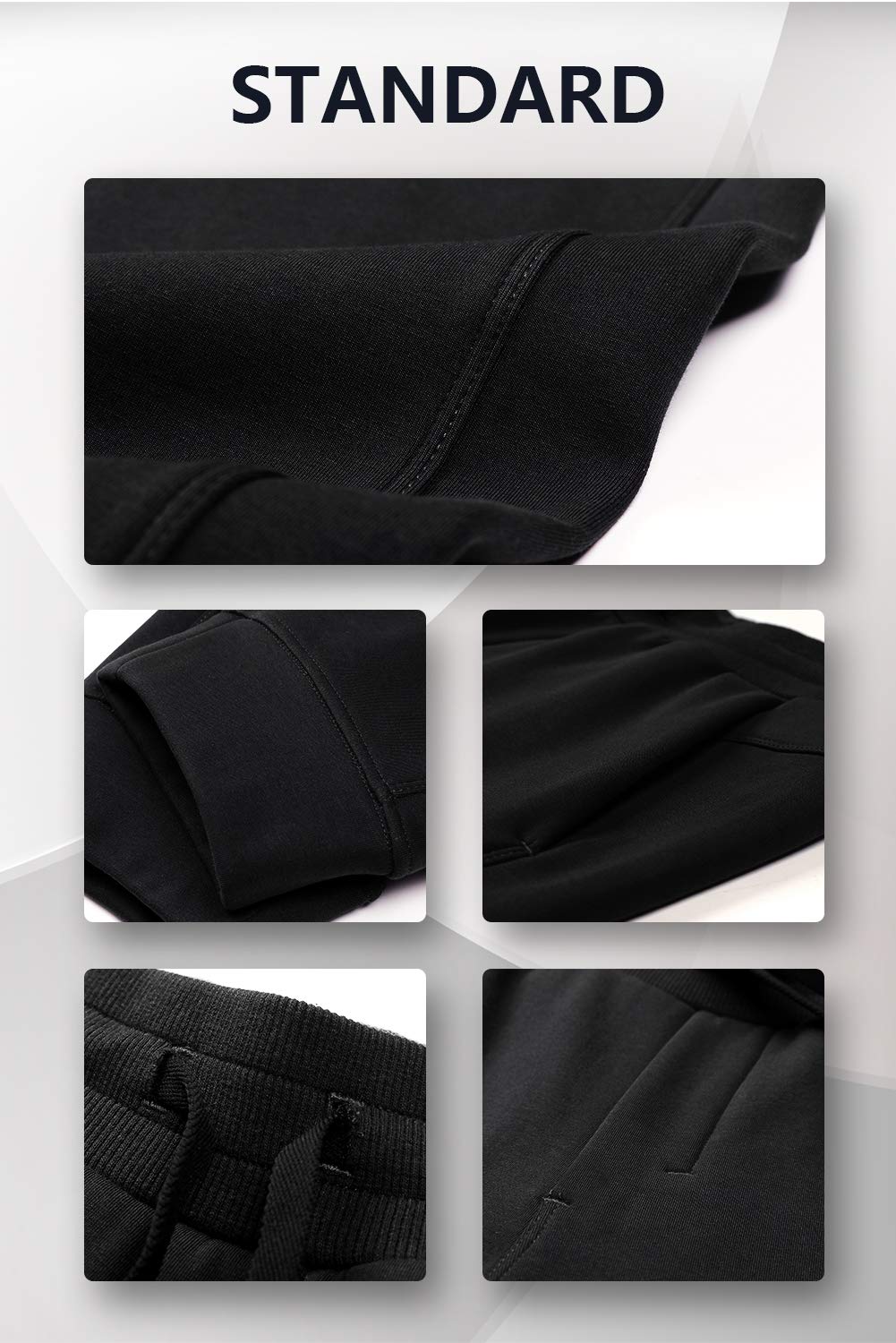 THE GYM PEOPLE Men's Fleece Joggers Pants with Deep Pockets Athletic Loose-fit Sweatpants for Workout, Running, Training