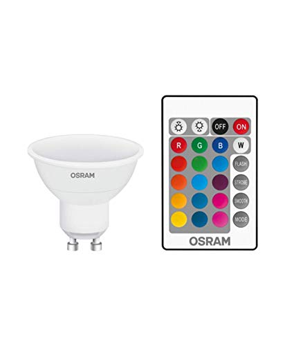 Osram LEDVANCE LED Base PAR16/LED Reflector Lamp, Plastic, GU10, 4.5 Watt, 5.6 x 5 x 5 cm