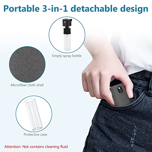 3PCS Fingerprint Proof Screen Cleaner, 3-in-1Touchscreen Mist Cleaner Spray, Fingerprint-Proof Screen Cleaner for All Phones and Laptop Screens(3 Colors)