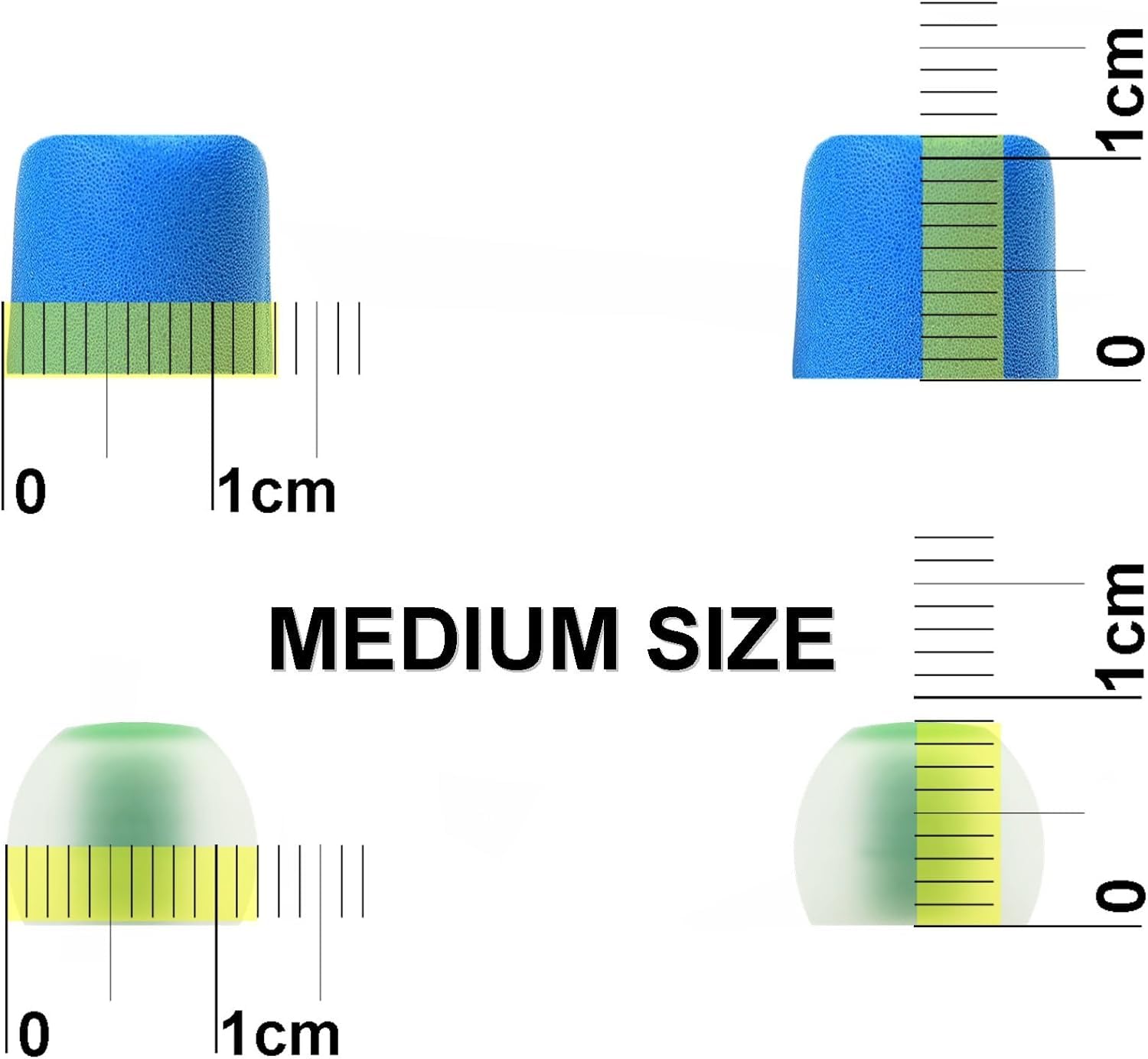 12pcs (NSY-BLMF-sB) S/M/L Premium Memory Foam and Silicone Eartips Adapters Compatible with Sennheiser (M2 IE) Momentum I and G, CX 3.00, CX 5.00, CX 7.00BT, HD1, HD1 Free and HD1 Wireless Earphones