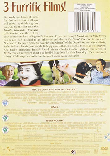 Family Favorite Treasures 3-Movie Collection (The Cat In The Hat / Babe / Beethoven)
