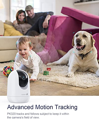 Indoor Security Camera 2K, Pet Camera with Phone App, WiFi Cameras for Home Security Camera for Dog/ Baby Monitor/Elder Pan Tilt, 2.4G, 24/7, 2-Way Talk, Human Detection, Motion Tracking, SD&Cloud