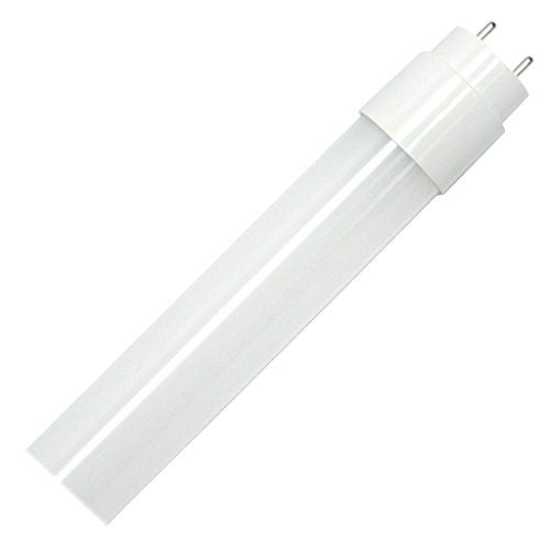 SYLVANIA 4ft T8 LED Non-Dimmable Ballast-Free Linear Light Bulb, 32W=17W Efficient, 2200 Lumens, 4100K, Frosted Tube - 25 Pack (75026)