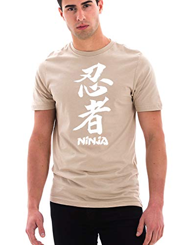 Men's Japanese Ninja Cream C12 T-Shirt 2X-Large Cream