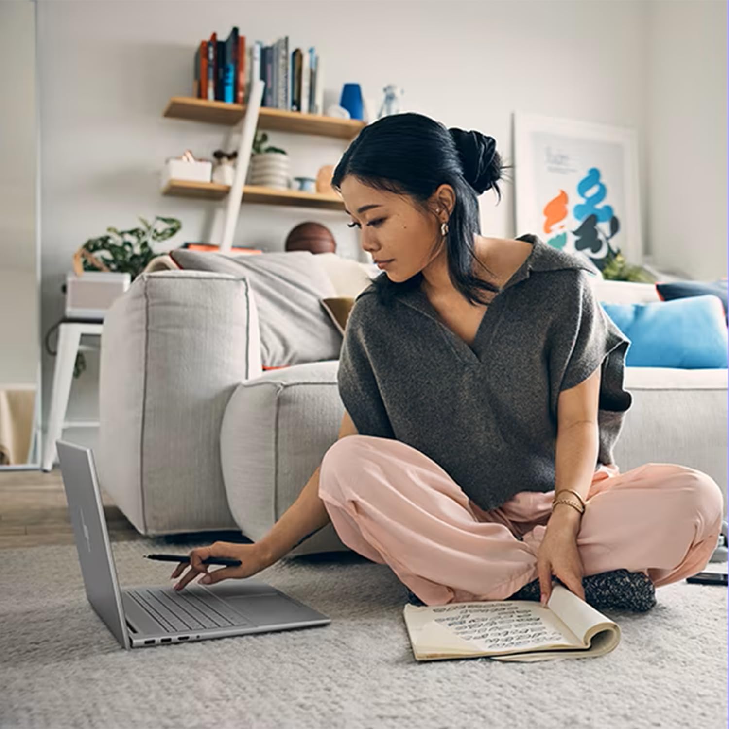 HP 2023 Envy Laptop, 17.3" FHD Touchscreen, 13th Gen Intel Core i7-13700H Processor, 32GB RAM, 2TB PCIe SSD, Webcam, HDMI, Backlit KB, SD Card Reader, Wi-Fi 6, Windows 11 Pro, Grey