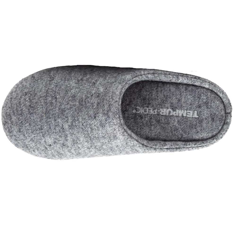 Tempur-Pedic Mens Tillie Scuff Casual Slippers Casual - Grey - Size 7 D