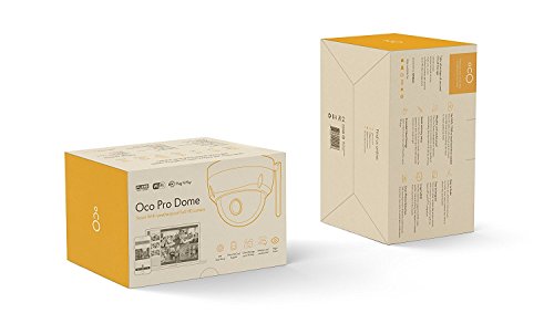 OCO Pro Dome v2 WiFi Weatherproof and Vandal-Proof Security Camera with Micro SD Card and Cloud Storage - 1080p Day/Night Outdoor/Indoor IP Surveillance System with Remote Monitoring