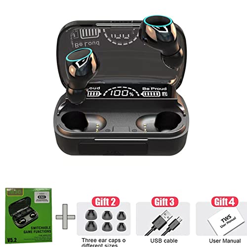 dazeni M30 Mini Wireless Bluetooth 5.2 Earbuds in Ear Light-Weight Headphones, True Wireless Noise Cancelling Ear Buds with Charging Case, Sport Earphones Built-in Mic IPX5 Waterproof Headset