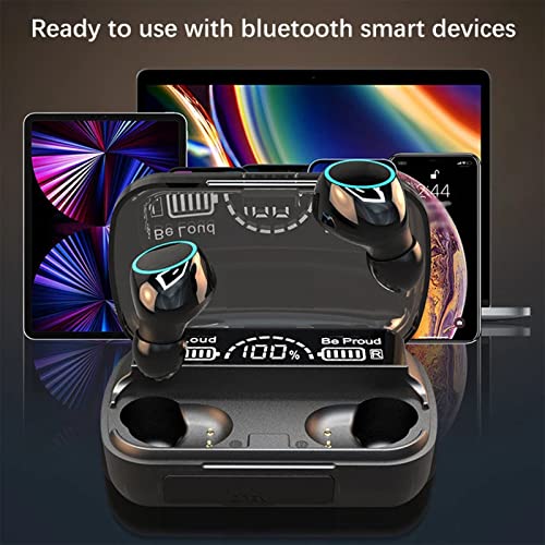 dazeni M30 Mini Wireless Bluetooth 5.2 Earbuds in Ear Light-Weight Headphones, True Wireless Noise Cancelling Ear Buds with Charging Case, Sport Earphones Built-in Mic IPX5 Waterproof Headset