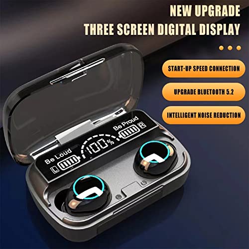 dazeni M30 Mini Wireless Bluetooth 5.2 Earbuds in Ear Light-Weight Headphones, True Wireless Noise Cancelling Ear Buds with Charging Case, Sport Earphones Built-in Mic IPX5 Waterproof Headset