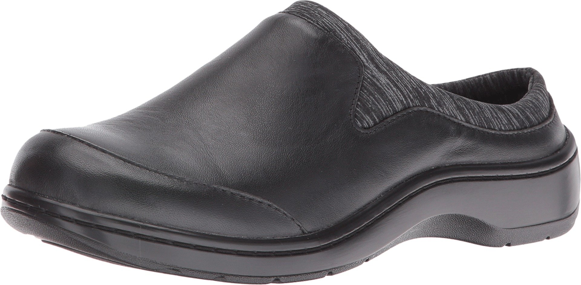 Tempur-Pedic Women's Darla Clog,Black Leather,US 8 M
