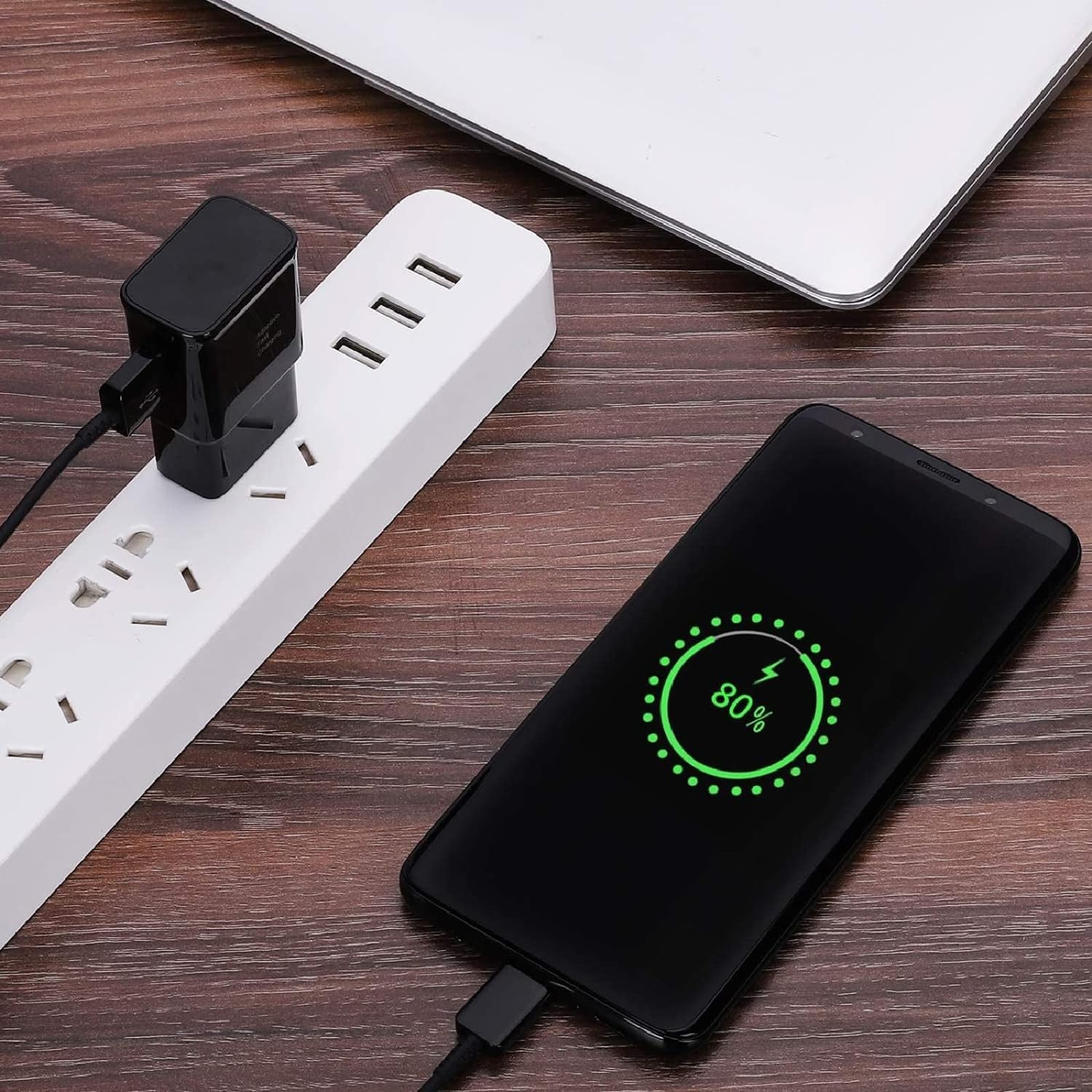 Works by VOLT PLUS TECH Original 10ft USB-C Cable Compatible with Your Sennheiser Momentum True Wireless 3 with Fast Charging and Data Transfer. (Black 3M)