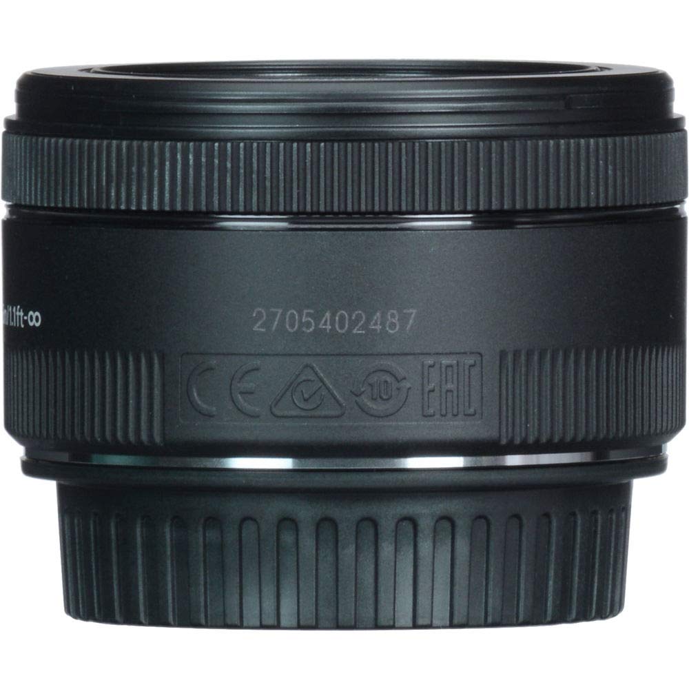 Canon EF 50mm f/1.8 STM Lens (0570C002) + Filter Kit + Cap Keeper + Cleaning Kit + More (Renewed)