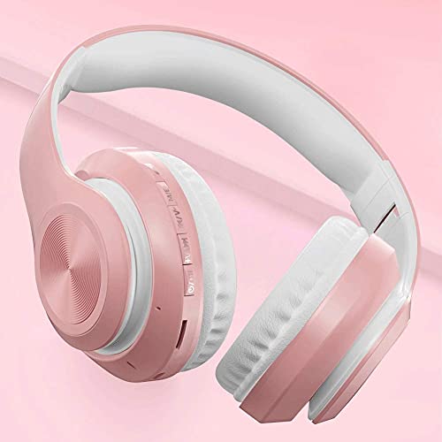 MOHALIKO Wireless Headphones, P68 Bluetooth 5.0 Foldable Rechargeable Wireless Headset HiFi Sound Headphones for School Home or Travel Black