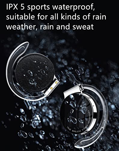 SMINKA Upgrade Wireless Earbuds, Charging Case Bluetooth 5.2 Headphones with Mic,Wireless Headphones Running with IP5 Waterproof Ear Hooks,Open Ear for Sport/Work