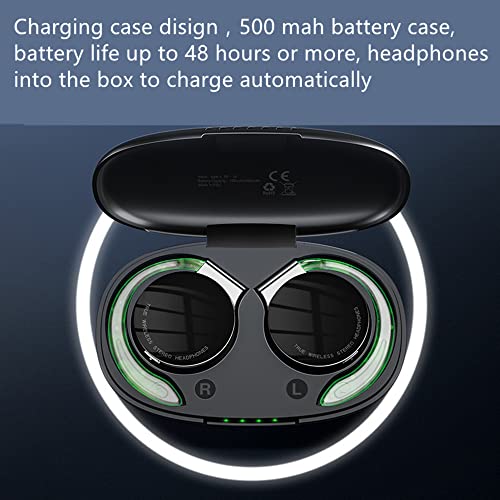 SMINKA Upgrade Wireless Earbuds, Charging Case Bluetooth 5.2 Headphones with Mic,Wireless Headphones Running with IP5 Waterproof Ear Hooks,Open Ear for Sport/Work