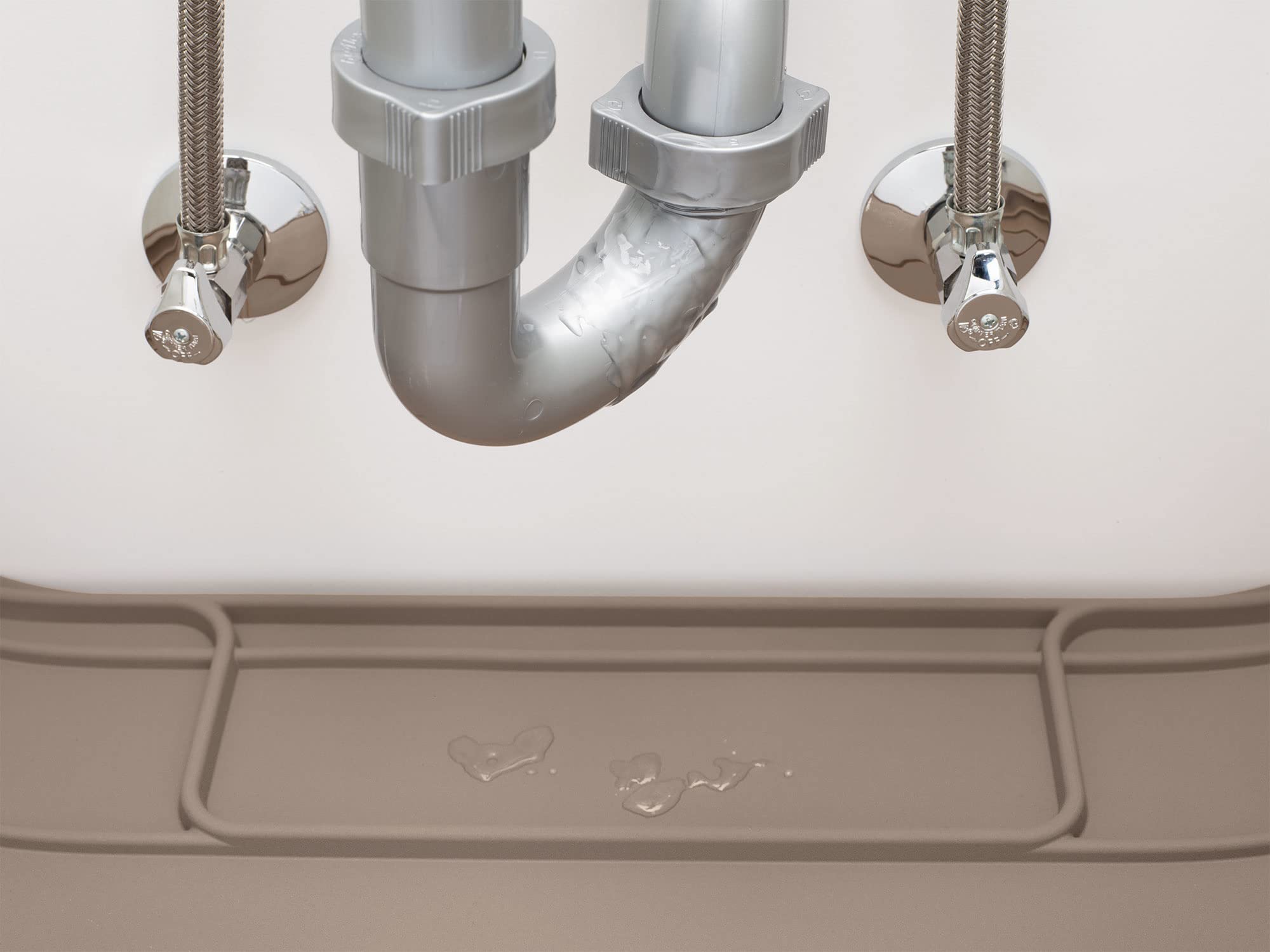 Weathertech SinkMat Waterproof Under The Sink Cabinet Protection Mat, 34 1/4 by 22 3/4 Inches, Tan