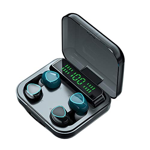 OCUhome True Wireless Earbuds, Bluetooth Headphones, 4Pcs M22 Earphone Bluetooth 5.1 Noise Reduction Mini Wireless Earpieces for Phone Black