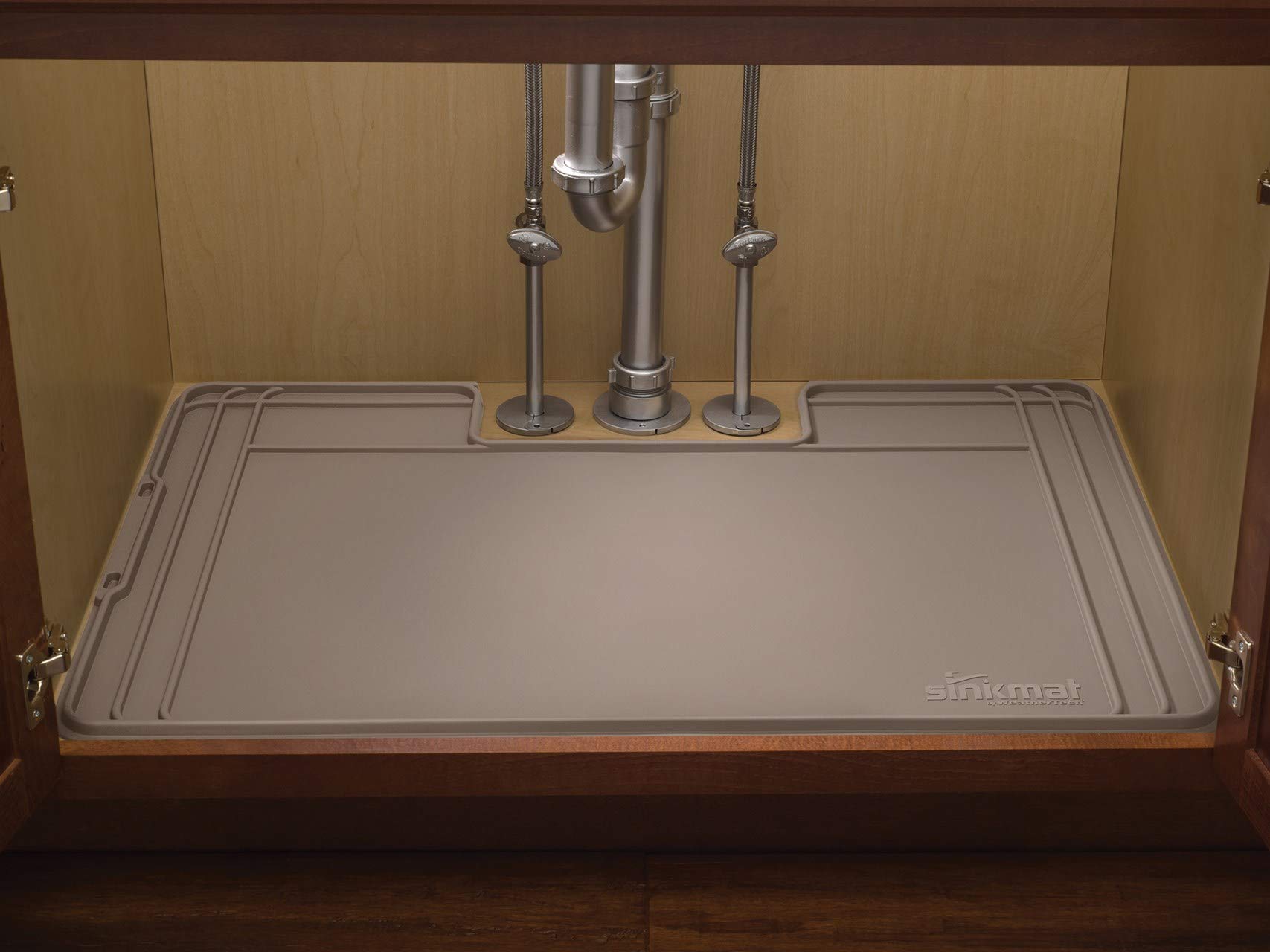 Weathertech SinkMat Waterproof Under The Sink Cabinet Protection Mat, 34 1/4 by 22 3/4 Inches, Tan