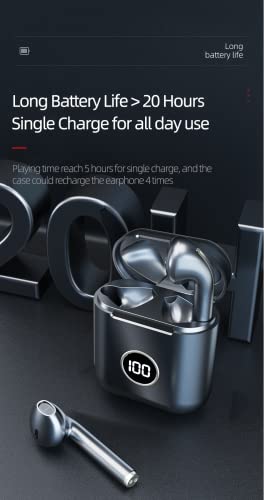 Kawii Wireless Bluetooth Earbuds X1, Headphones 50H Playtime with LED Digital Display Charging Case, Waterproof Earphones with Mic for Android iOS Cell Phone Computer Laptop