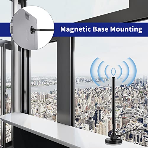 Waterproof Replacement 5.8dBi Strengthen Magnet Base Pure Copper 915MHZ LoRa Gateway Antenna with 3M/10FT Cable for Helium Hotspot RAK Nebra Bobcat 300 SenseCAP M1 Hotspot HNT Finestra Miner, Eifagur