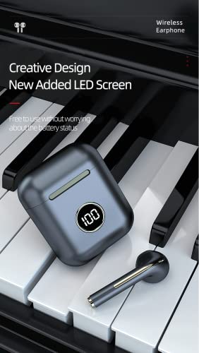 Kawii Wireless Bluetooth Earbuds X1, Headphones 50H Playtime with LED Digital Display Charging Case, Waterproof Earphones with Mic for Android iOS Cell Phone Computer Laptop