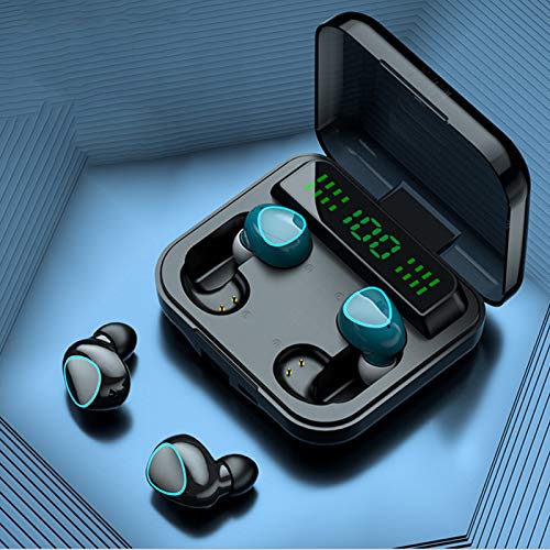 OCUhome True Wireless Earbuds, Bluetooth Headphones, 4Pcs M22 Earphone Bluetooth 5.1 Noise Reduction Mini Wireless Earpieces for Phone Black