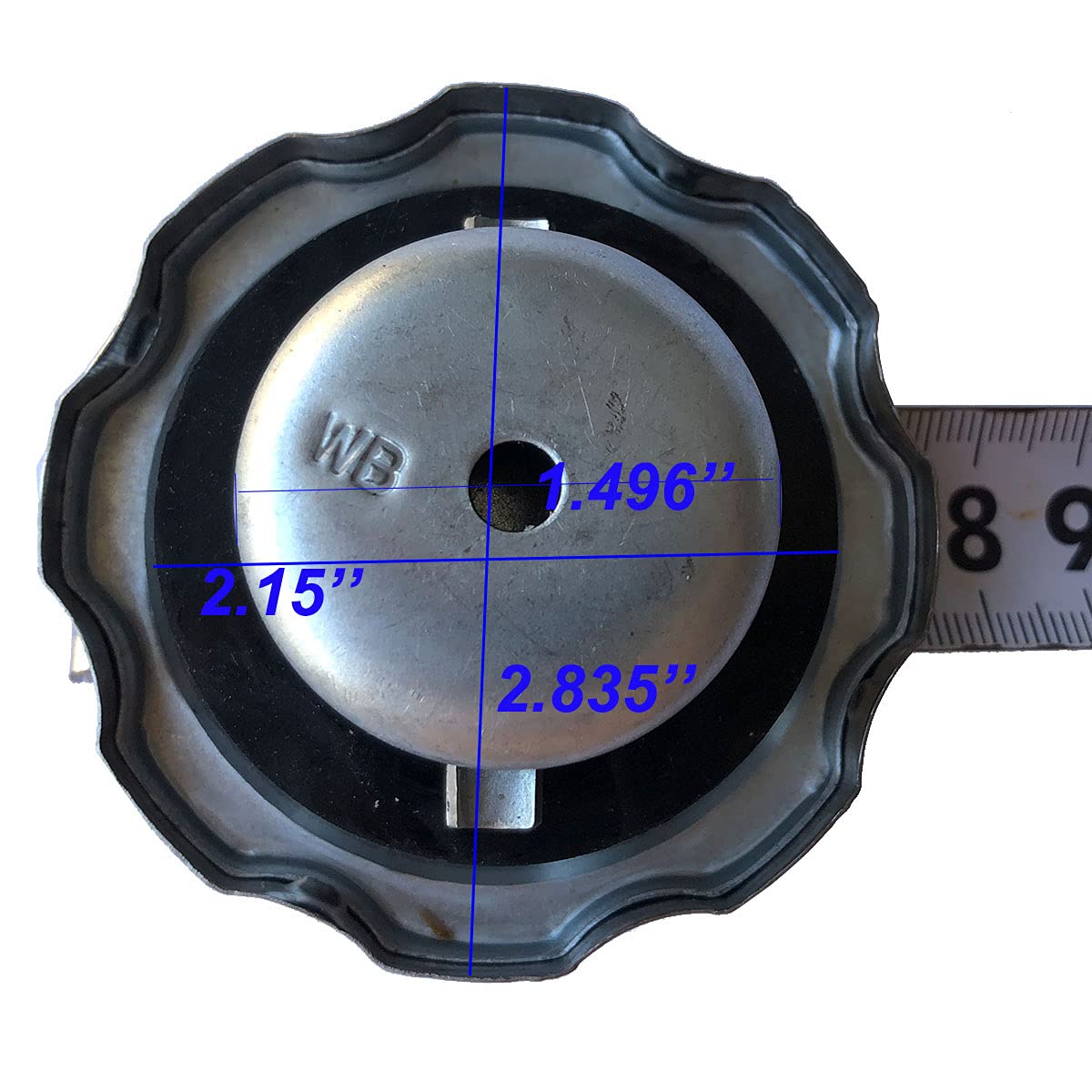2pc GX390 Gas Cap for Honda GX340 Chrome Fuel Tank Engine Motor GX120 GX160 GX200 GX240 GX270