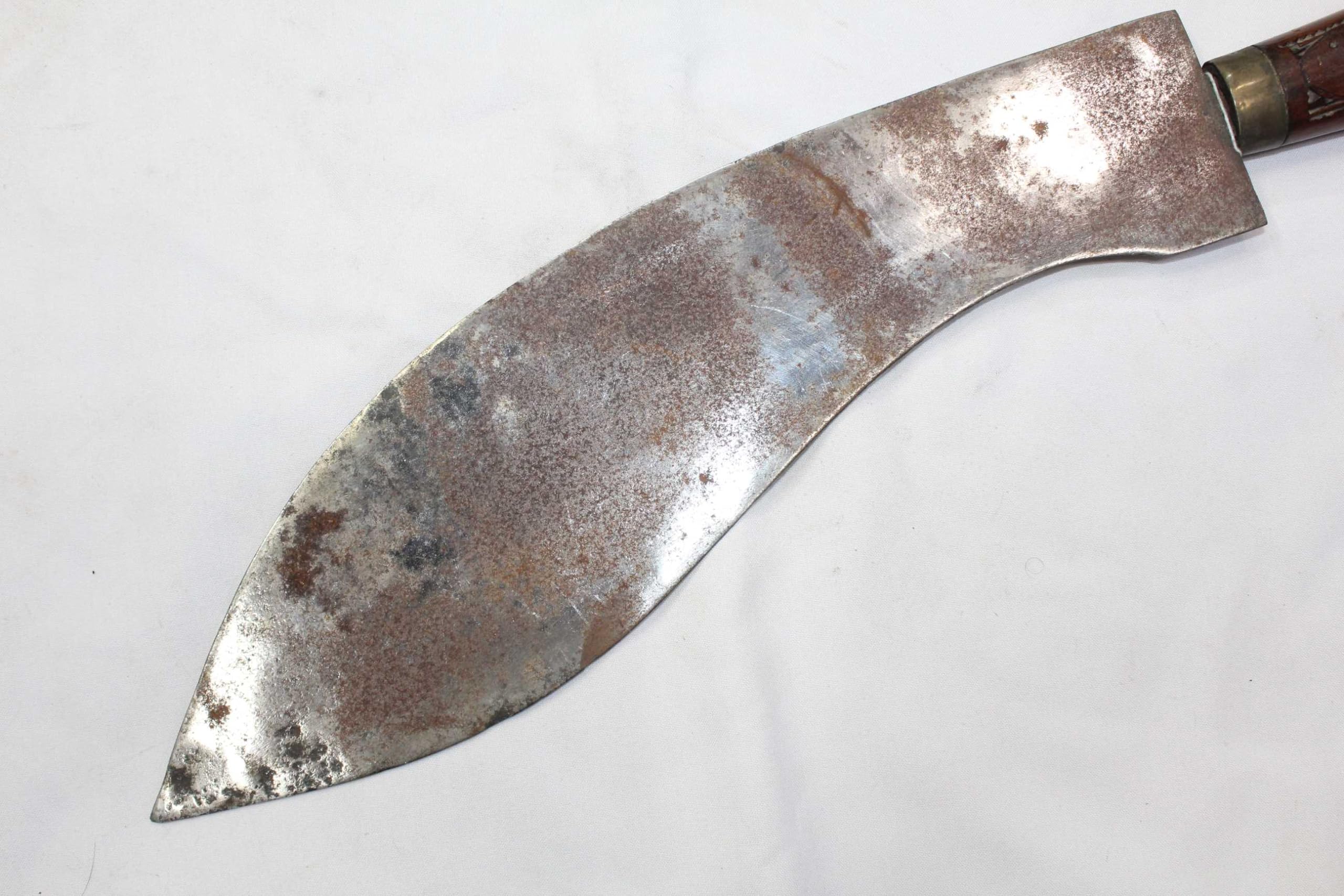 Rajasthan Gems Dagger Knife Kukri Khukuri Old Handmade Steel Blade Engraved Wood Handle D835