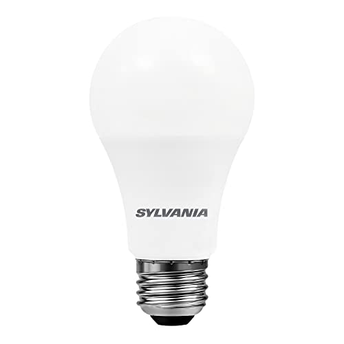 SYLVANIA LED Light Bulb, 75W Equivalent A19, Efficient 12W, Medium Base, Frosted Finish, 1100 Lumens, Soft White - 1 Pack (79291)