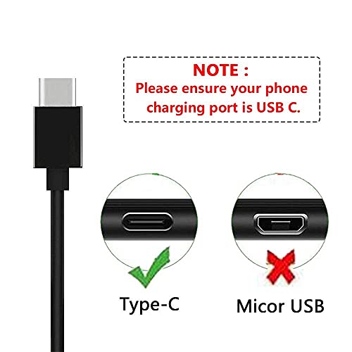 USB C Charger Cable Charging Cord Compatible with for Skullcandy Push Active, Push XT, Indy Evo, Push Ultra, Sesh Evo,Indy Fuel, Indy ANC Crusher ANC Hesh ANC Crusher Evo Wireless Earbuds Headphone