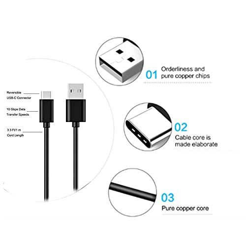 USB C Charger Cable Charging Cord Compatible with for Skullcandy Push Active, Push XT, Indy Evo, Push Ultra, Sesh Evo,Indy Fuel, Indy ANC Crusher ANC Hesh ANC Crusher Evo Wireless Earbuds Headphone